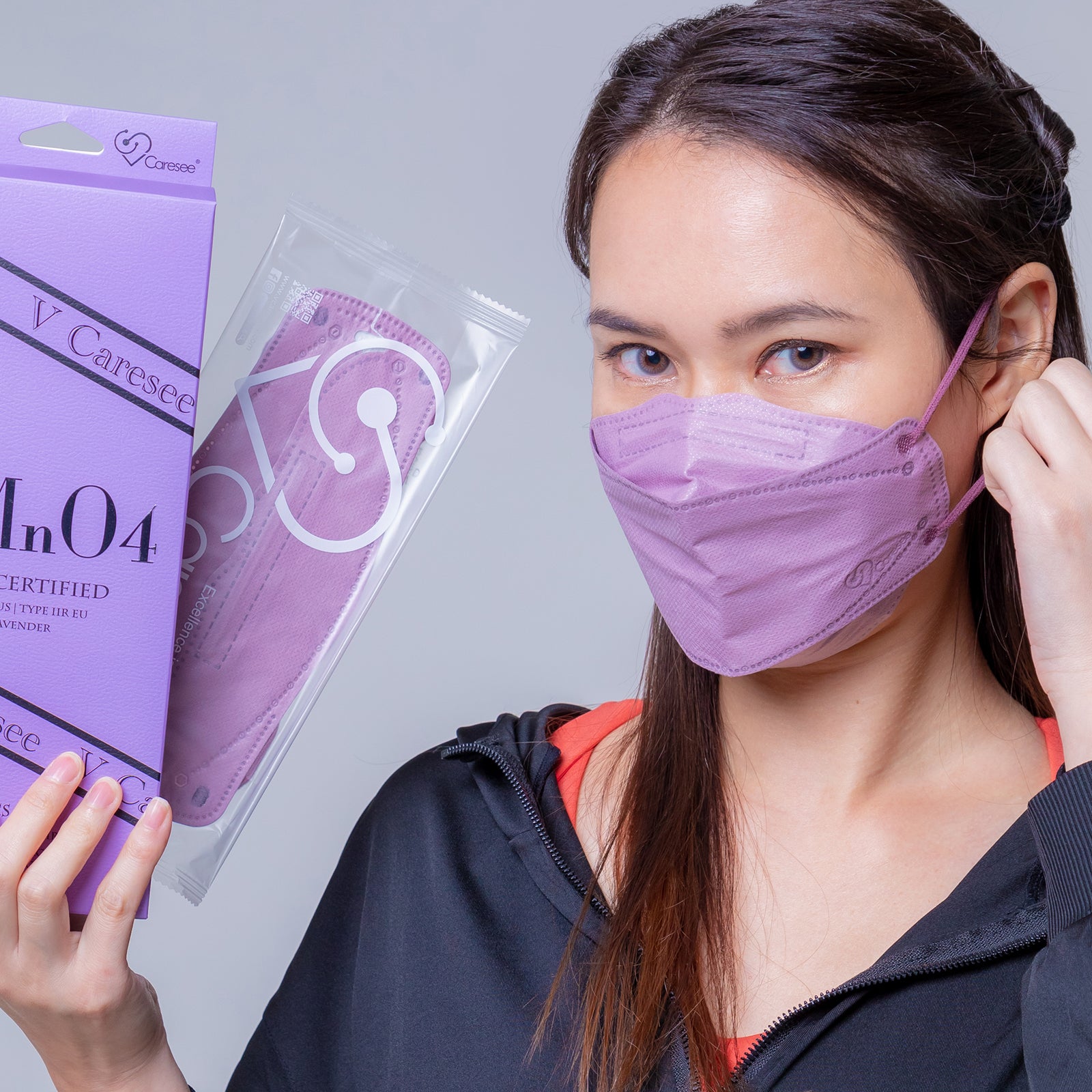 【Element 3D Medical Face Mask for Adults】 KMnO4 Violet Individual pack